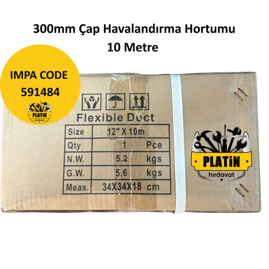 PHT Turuncu Hortum 300mm Çap Havalandırma Hortumu Çoraplı, Giydirmeli ...